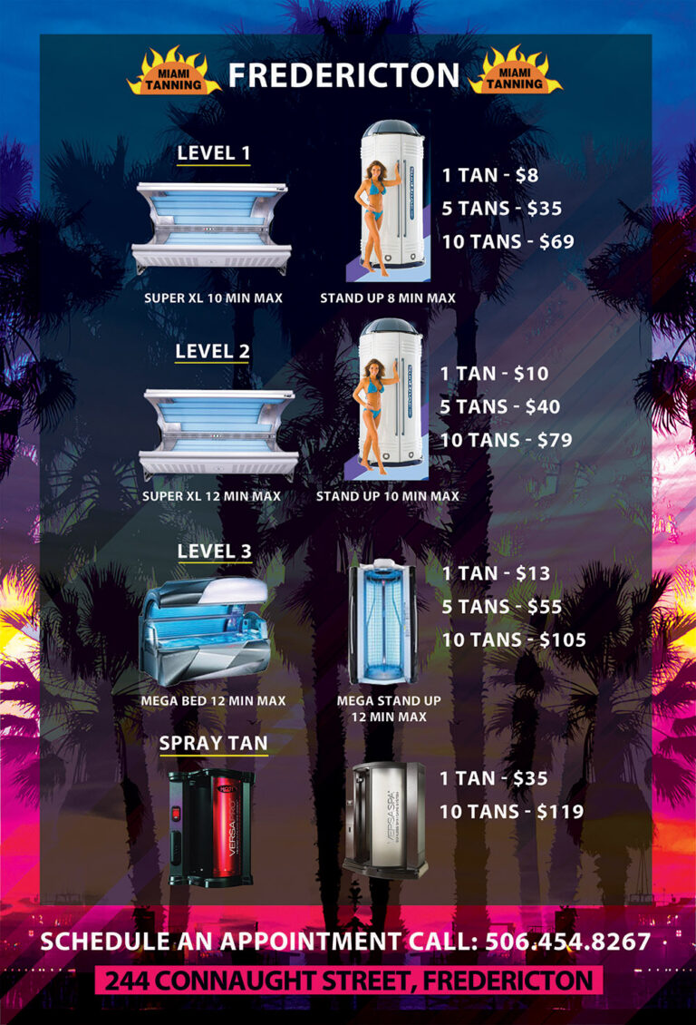 FREDERICTON – Miami Tanning